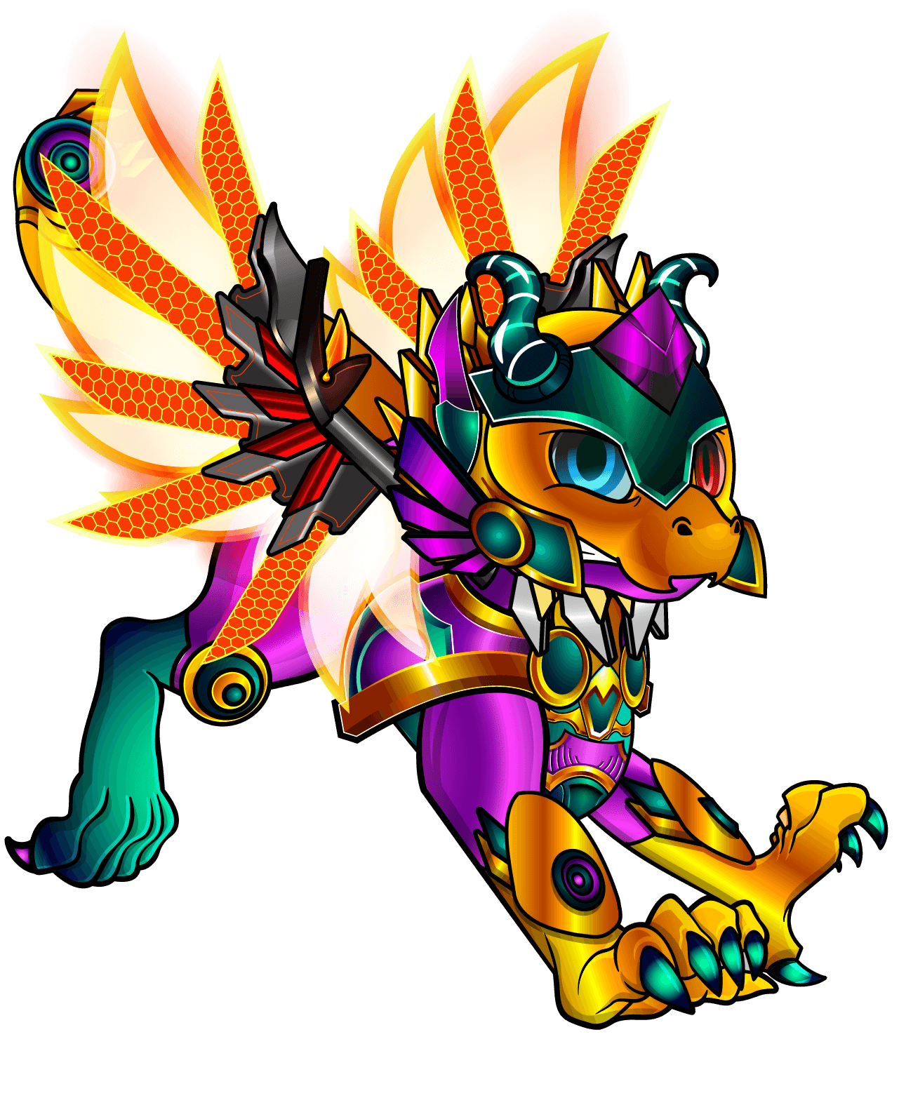 metal Drakon landing